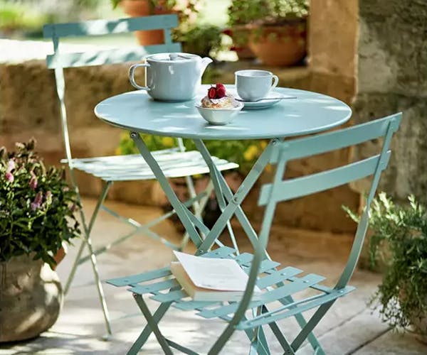 argos home eve folding 2 seater metal bistro set